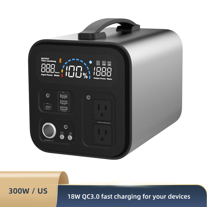 US High Speed Built In Cable UPS Portable Lithium Power Station Compact ...